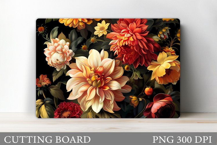 Flowers Cutting Board. Floral Cutting Board Design (4120987)