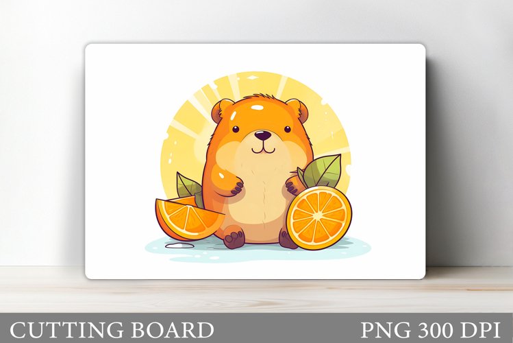 Cute Capybara Cutting Board. Cute Capybara Sublimation