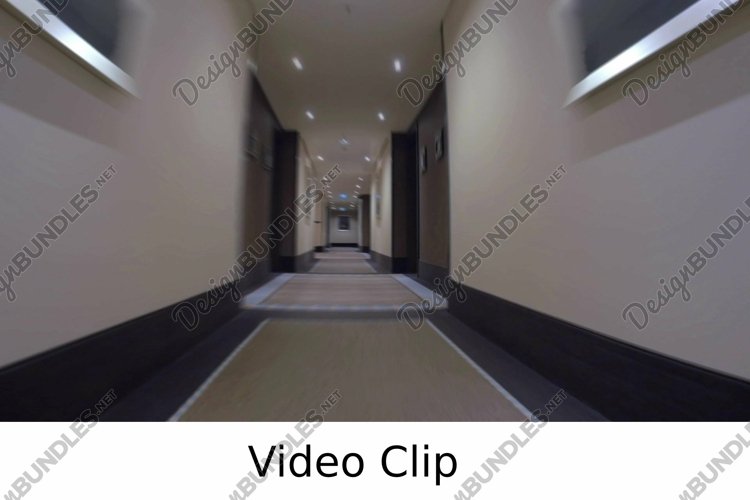 Video: Moving Forward the Long Passageway in Hotel