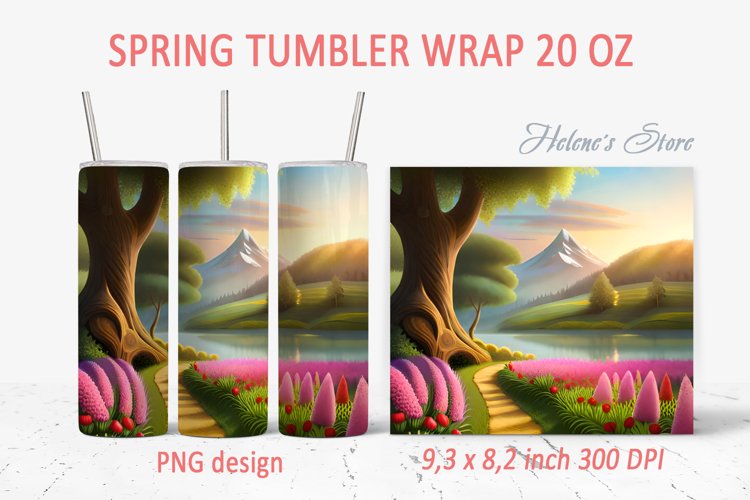 Tumbler sublimation 20 oz |Spring tumbler wrap (2915228)
