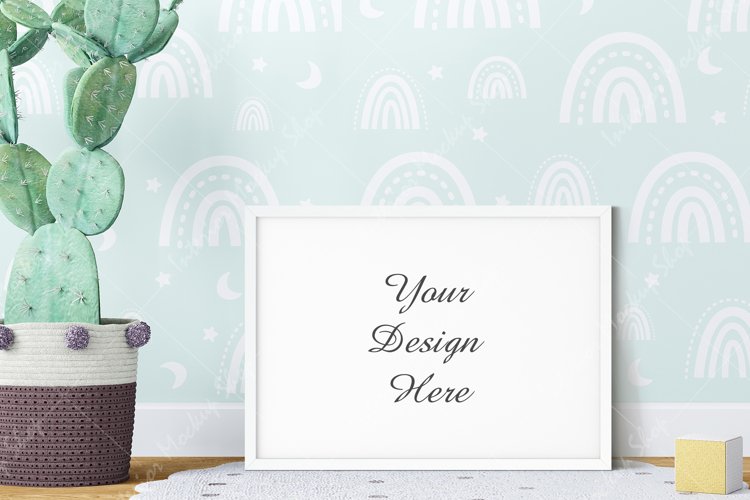 Frame mockup A4, Kids mockup (1798450)