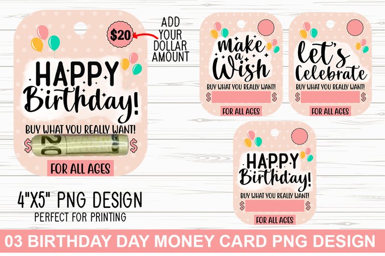 Birthday Money Card Printable Designs