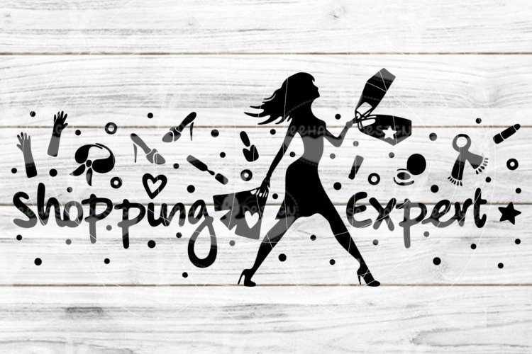 shopping expert SVG DXF Cutting file
