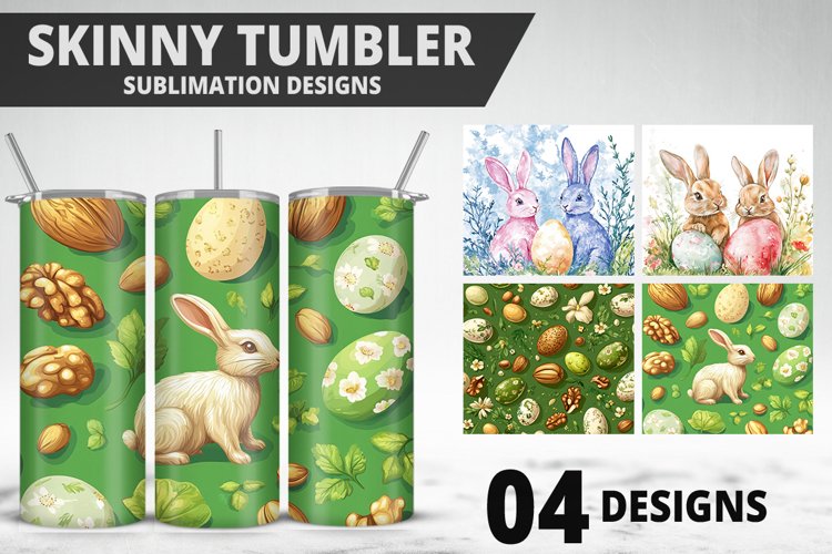 Easter Plaid Tumbler Wrap| Bunny Tumbler Wrap Design