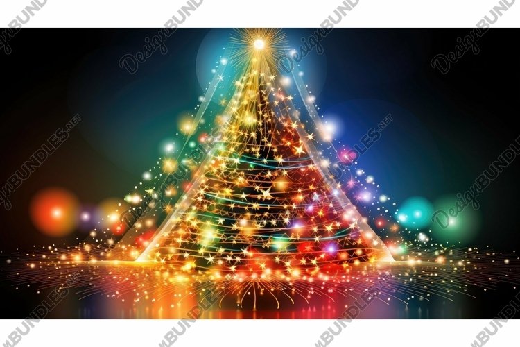 colorful christmas lights clip art