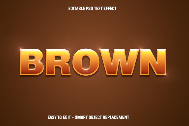 brown text effect (660120)