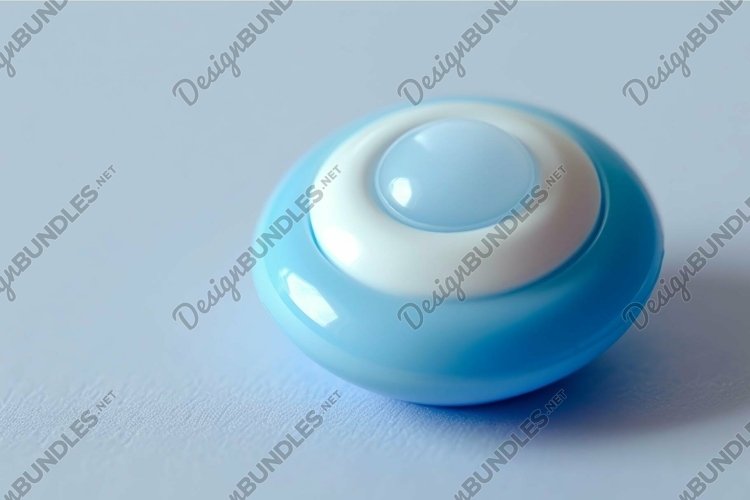 Modern blue and white led ceiling light fixture