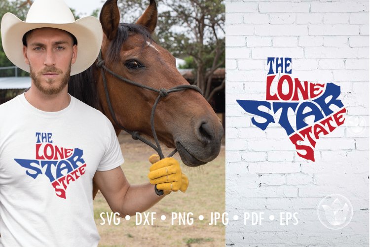 The Lone Star State Cut File | Texas Word Art