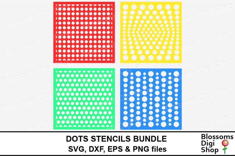Dots Stencils Bundle Cut Files (387330) | SVGs | Design Bundles