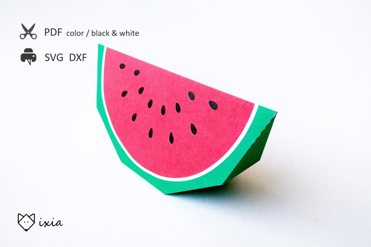 Slice of Watermelon DIY Papercraft Toy