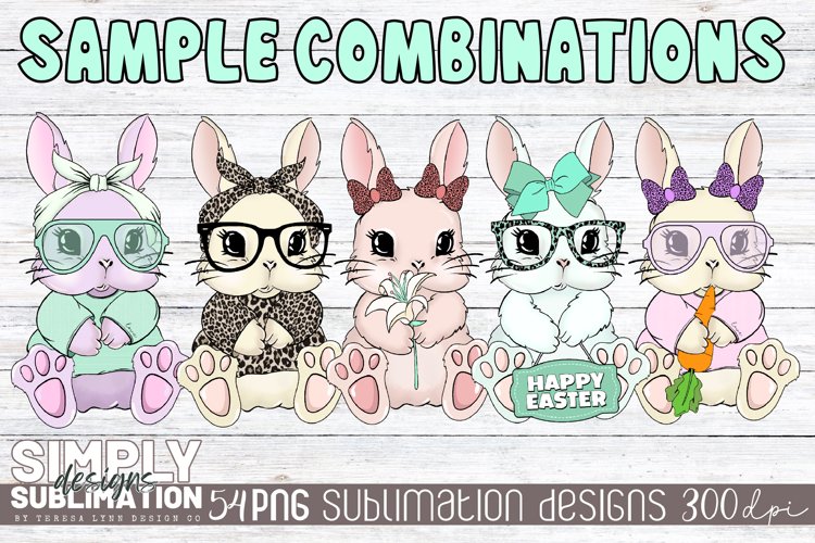 Build A Bunny Easter Png Bundle | Dress Up Your Own Bunny - Free Design ...