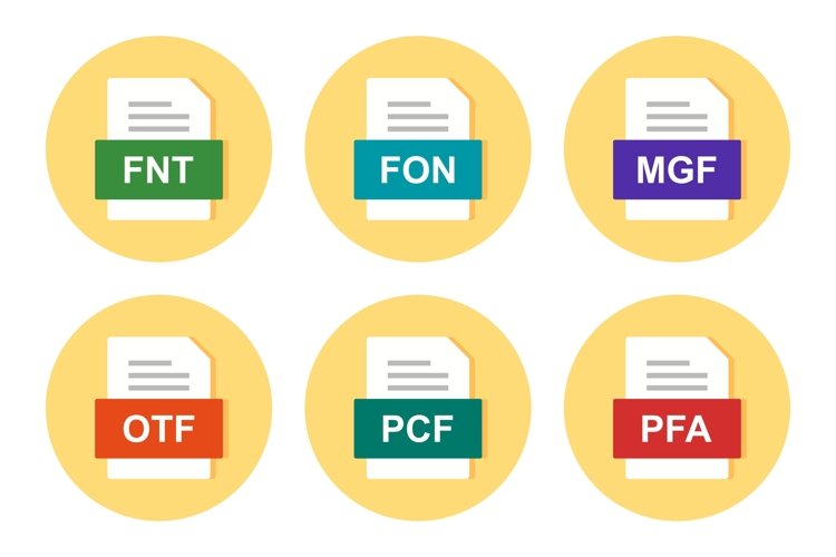 Set Of File Formats Icons (451928)