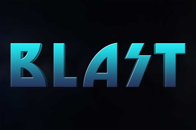 Blast Editable Photoshop Text Style Effect
