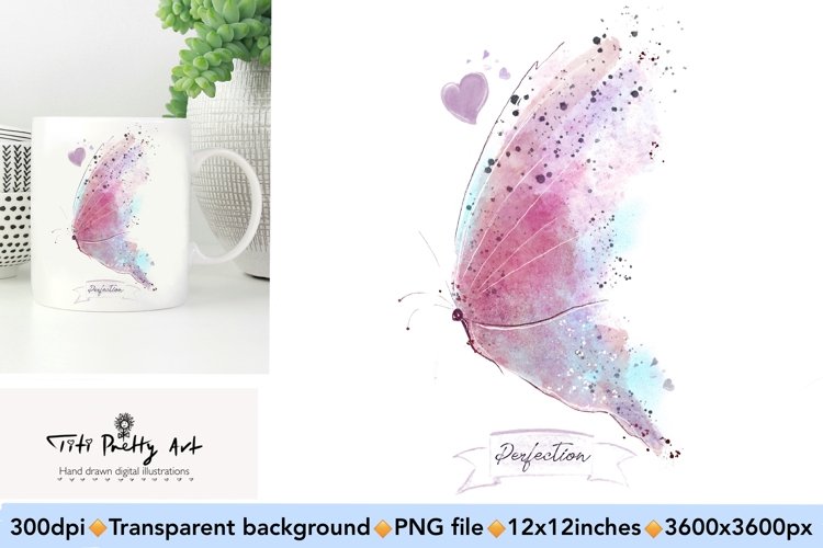 Watercolor Butterfly Bundle PNG, Cute Animal Illustration (1287445 ...