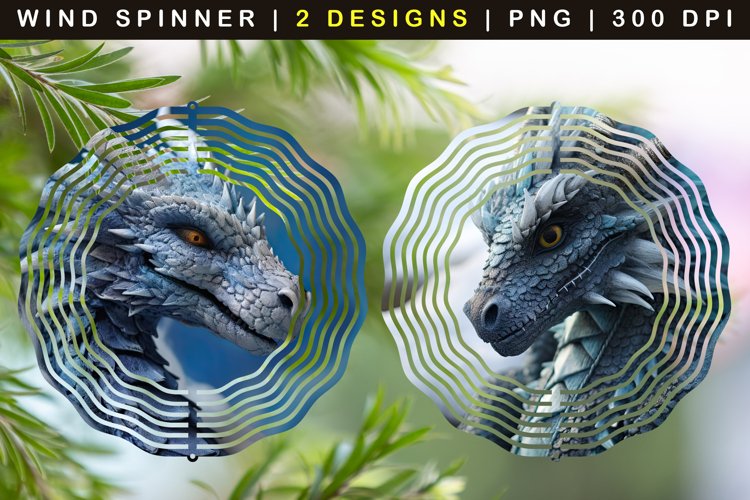 Blue Dragon Wind Spinner Sublimation (2721768)