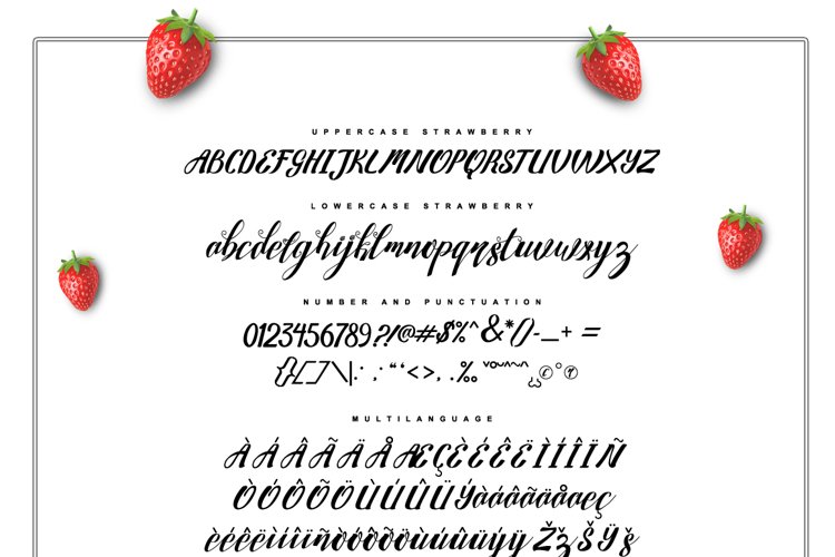 Strawberry Family - Free Font of The Week | Font Bundles