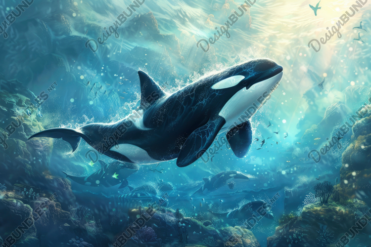 Orca Background Wallpaper