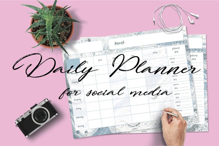 DAILY PLANNER For Social Media Study Work To Do List 435900 