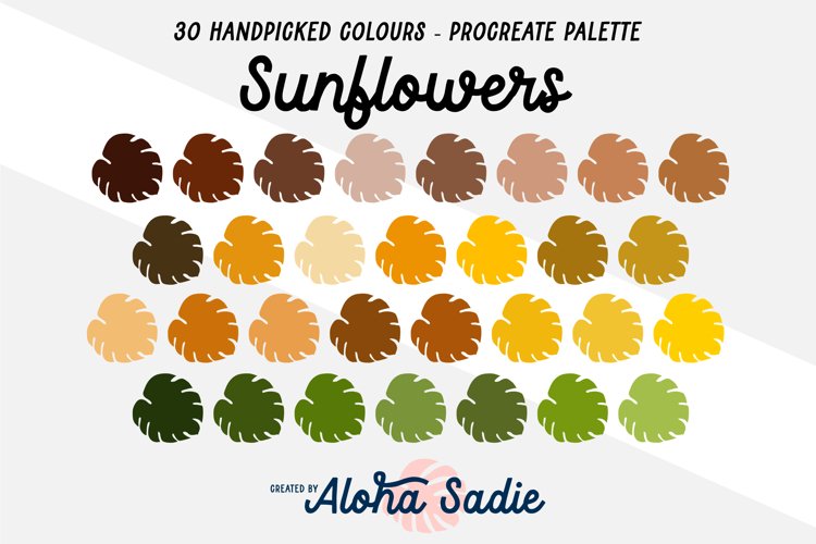 Sunflowers Procreate Colour Palette