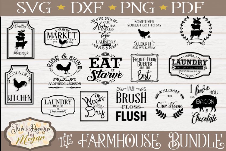 Farmhouse SVG cut file bundlefar