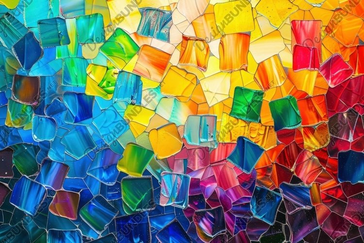 Abstract Colorful Saturated Bright Art Background Wallpaper