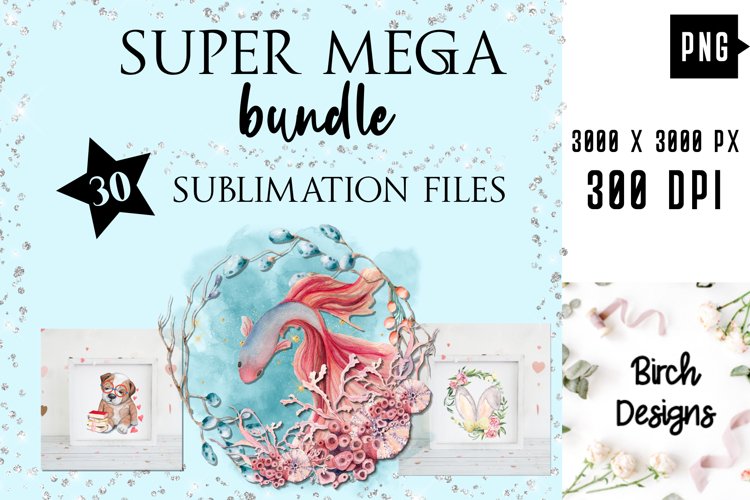 Best Sellers Sublimation PNG Bundle, Watercolor Designs (1213471 ...