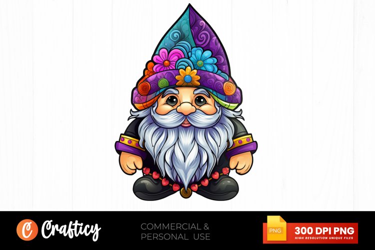 Watercolor Mardi Gras Gnomes Clipart