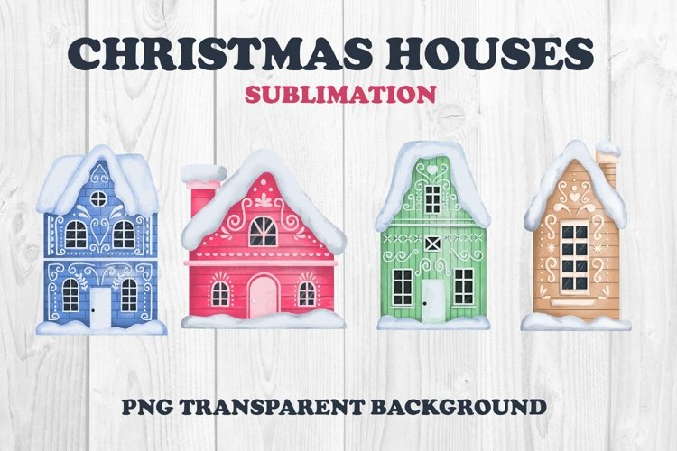 Christmas Houses Sublimation png (2122439)