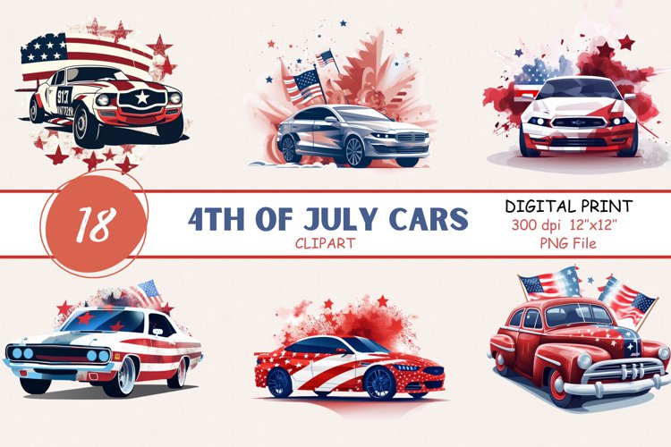 Patriotic Cars PNG | 4th of July | Independence Day
