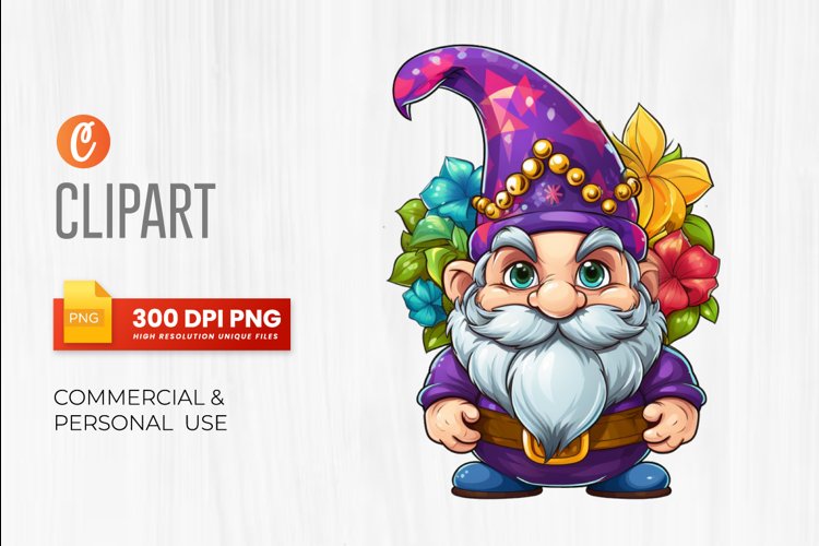 Watercolor Mardi Gras Gnomes Clipart PNG (3196234)