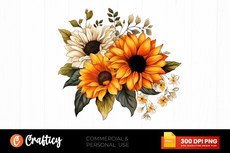 Sunflower Fall Clipart