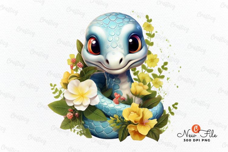 Cute Snake Drawing | Design Bundles