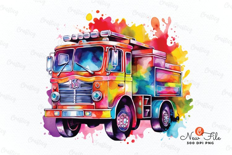 Fire Truck Clipart | Design Bundles