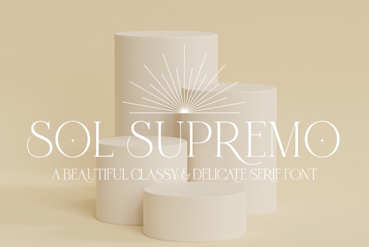 Sol Supremo A Modern & Classy Beautiful All Caps Font