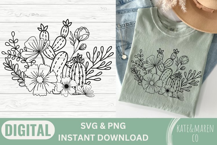 Cactus SVG | Western SVG | Floral Boho SVG | Hippie SVG