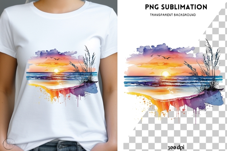 Sunset png design for T-shirts (6472898)