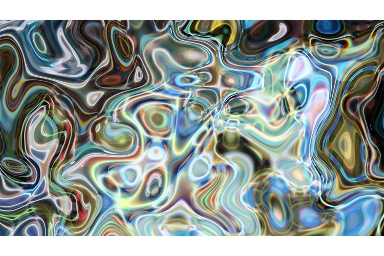Abstract luminous iridescent liquid background. (2121862)