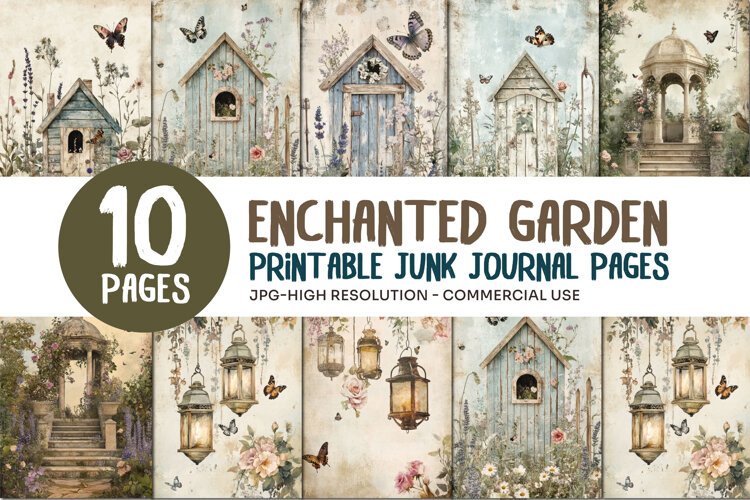Enchanted Garden Junk Journal Pages (6911788)