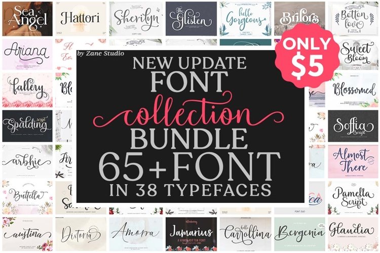 Font Collection Bundle Update (877893) | Calligraphy | Font Bundles