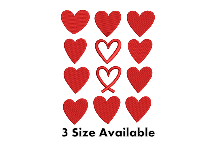 Red Heart Collection Embroidery Design