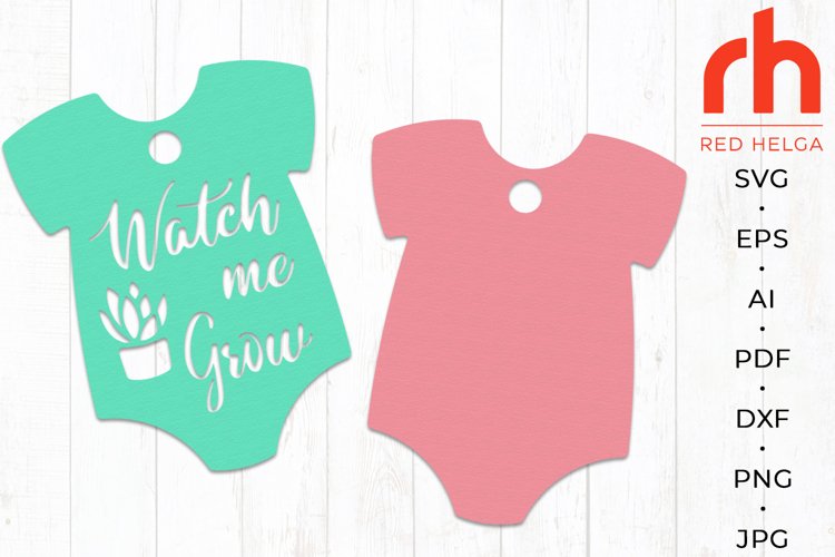Watch me grow tags svg - Baby shower tags svg - Bodysuit tag (1461468 ...