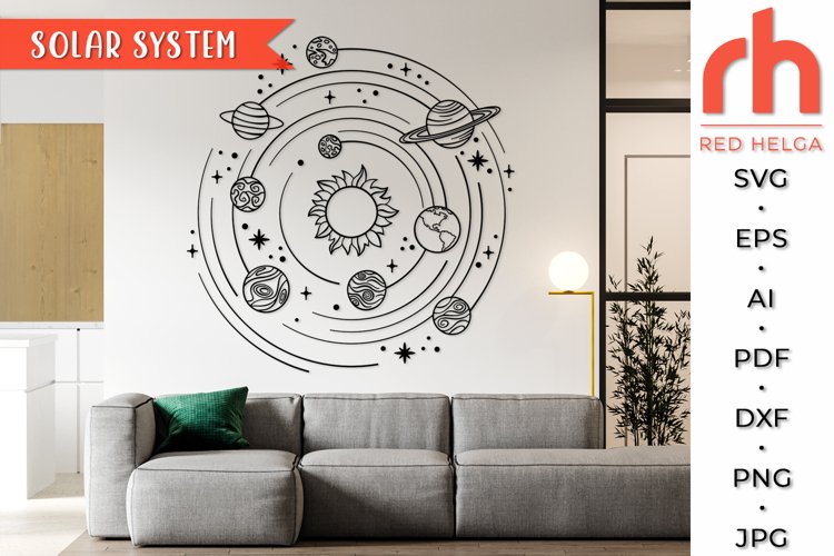 Solar System SVG - Planets Cut File