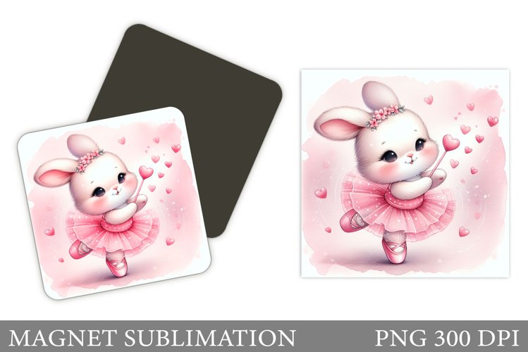 Cute Bunny Magnet Design. Cute Bunny Sublimation (5123740)