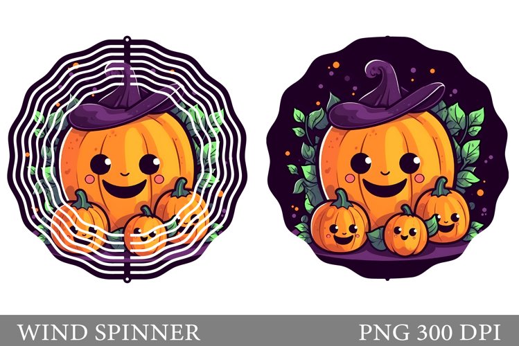 Cute Pumpkin Wind Spinner. Cute Halloween Pumpkin Spinner