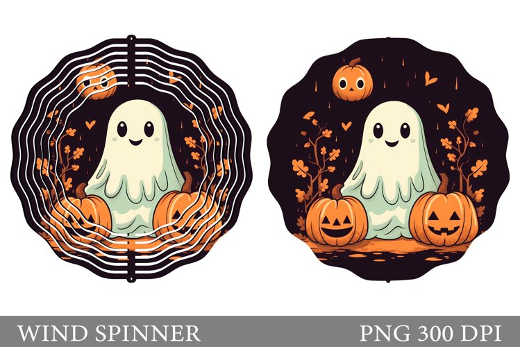 Cute Ghost Spinner. Cute Pumpkin Spinner. Halloween Spinner