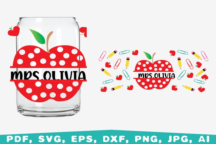 Teacher glass can svg, Teacher svg (2071711)