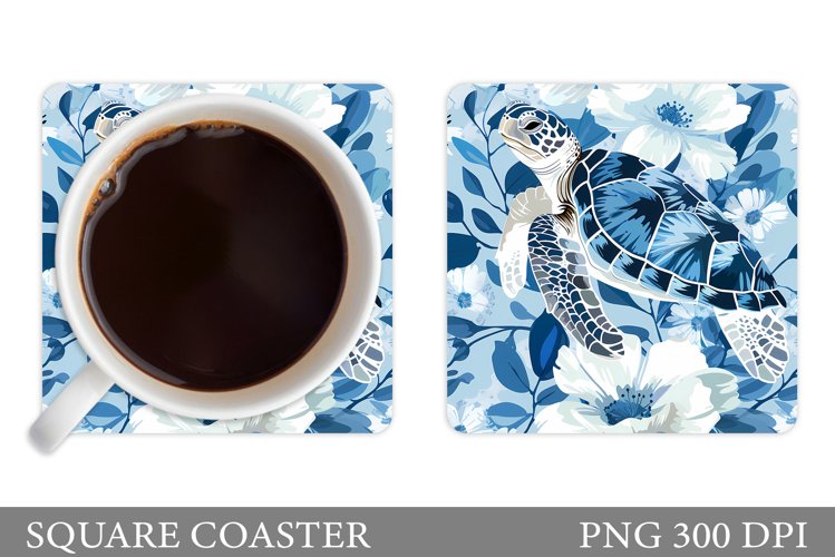 Turtle Square Coaster Design. Turtle Coaster (3601244)