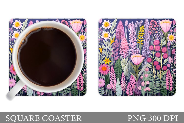 Flowers Coaster Design. Wildflowers Coaster (3280613)