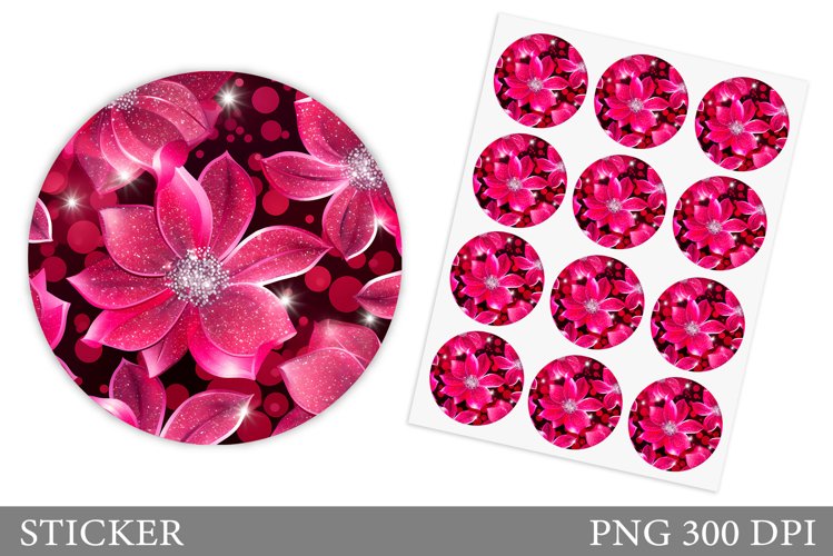 Flowers Sticker Design. Wildflowers Sticker (3478031)
