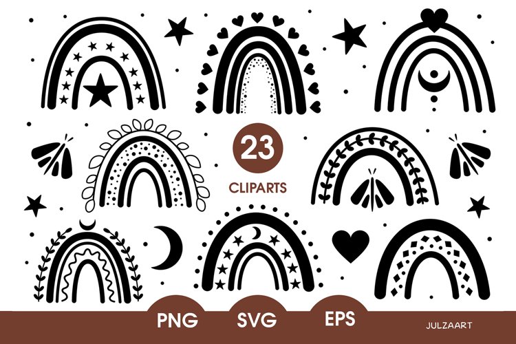 Rainbow Clipart | Design Bundles